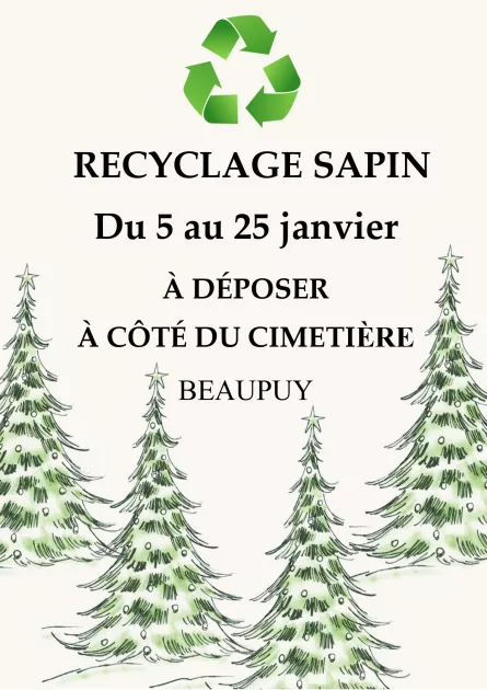Recyclage Sapin - Du 5 au 25 janvier ⋅ Toulouse Mairie Métropole, site ...